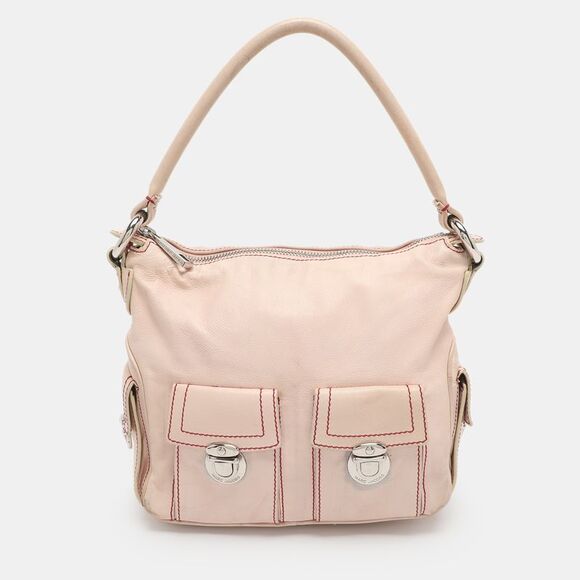 Marc Jacobs | Bags | Marc Jacobs Blake Blush Pink Leather Hobo | Poshmark